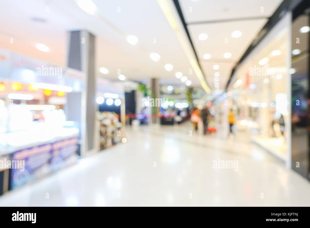 Blurred image of retail store in shopping mall use for background Stock ...
