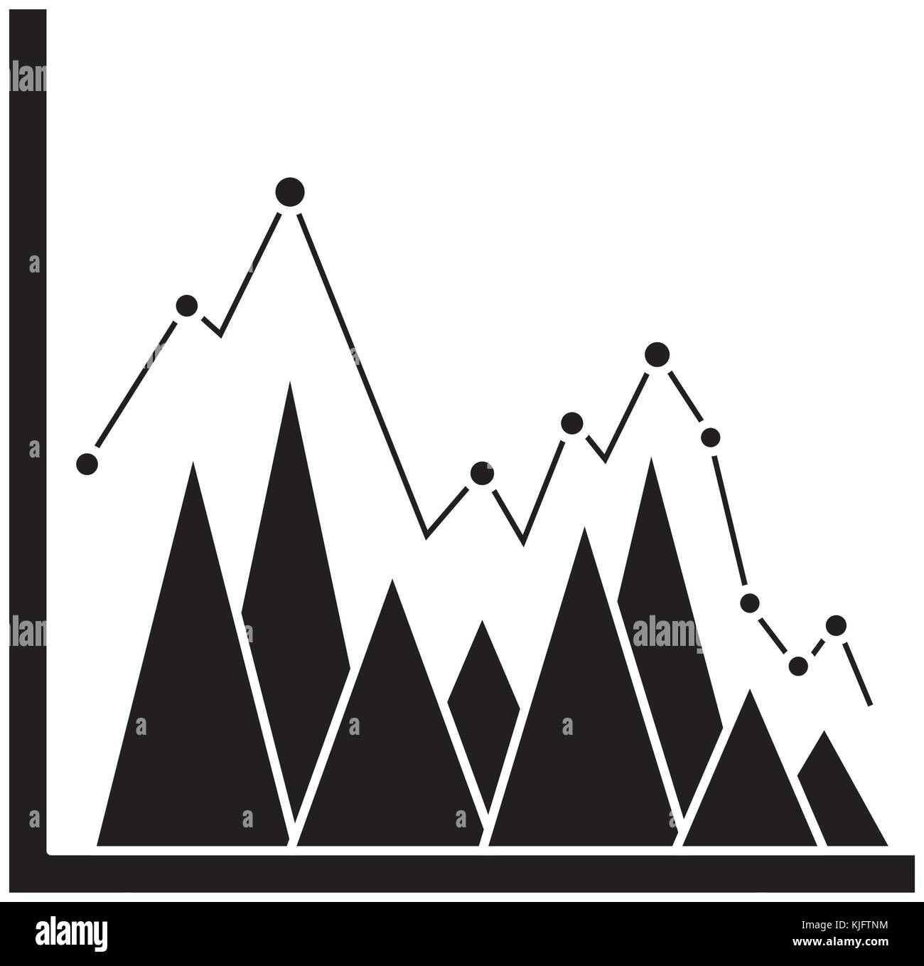 graph chart icon image Stock Vector Image & Art - Alamy