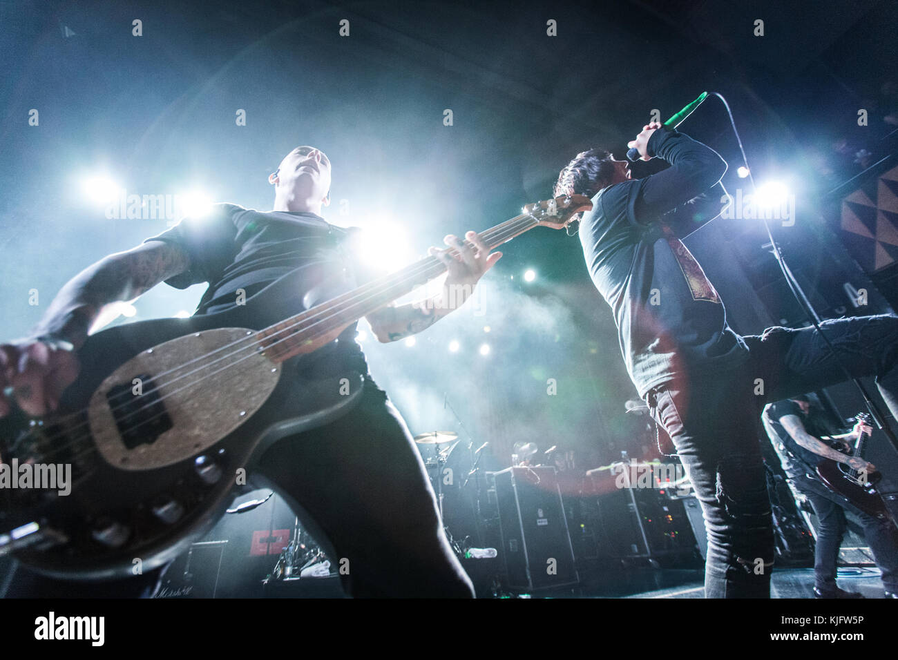 Denmark, Copenhagen - October 29, 2017. The American rock band Sleeping ...