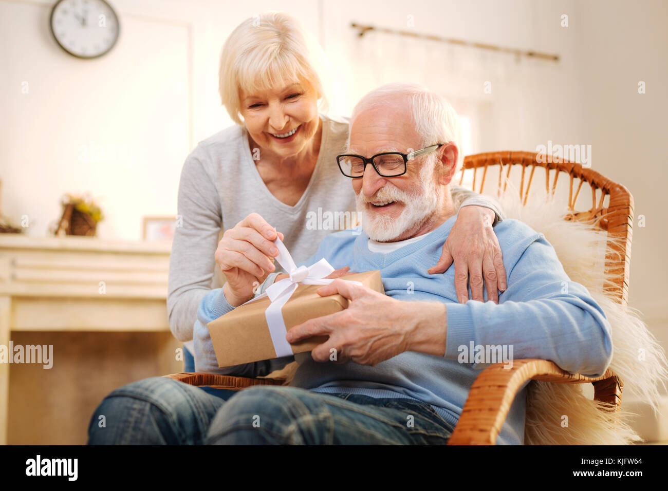 Opening gift box hi-res stock photography and images - Alamy