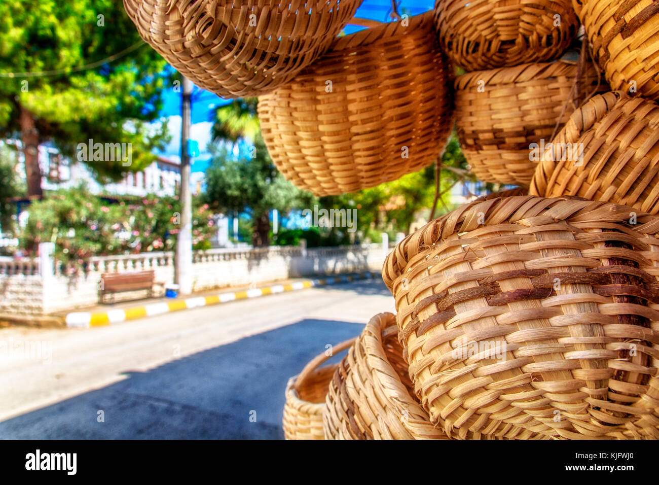 Bamboo baskets hi-res stock photography and images - Alamy