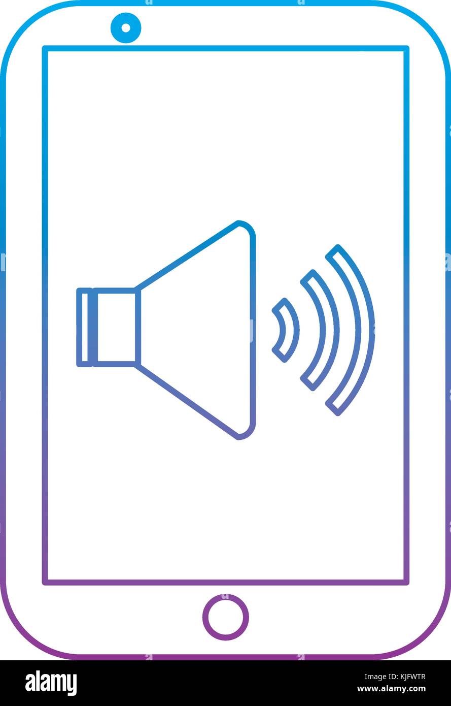 mobile sound audio volume device technology Stock Vector Image & Art ...