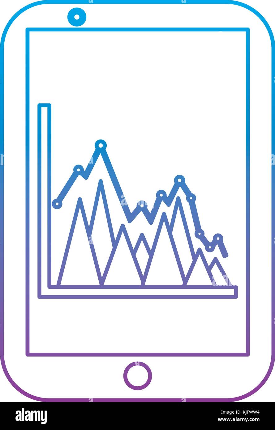 mobile business graph chart device technology Stock Vector Image & Art ...
