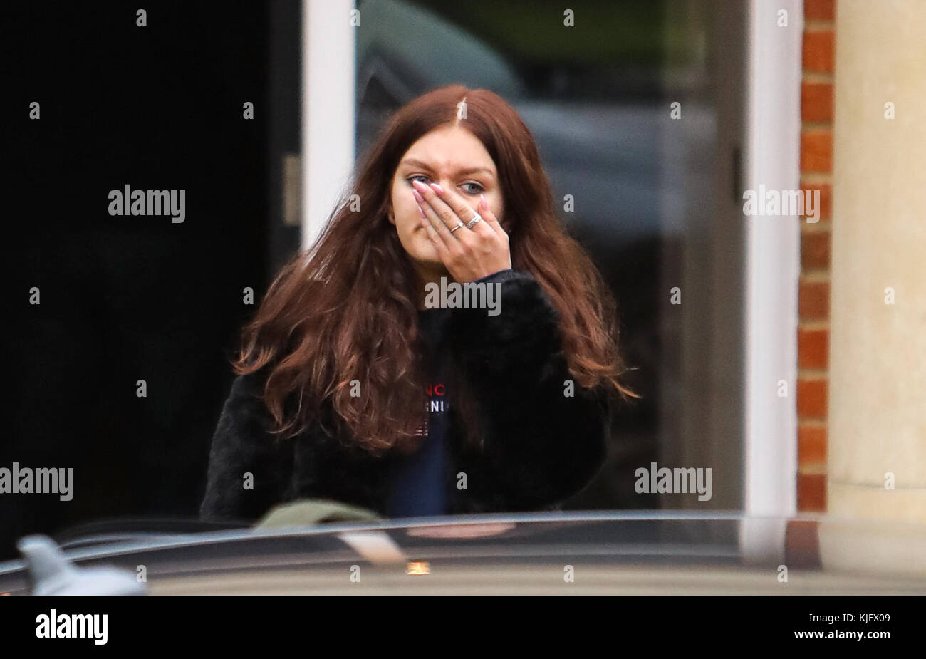 X Factor finalists leave the contestants house Featuring: Holly Tandy ...