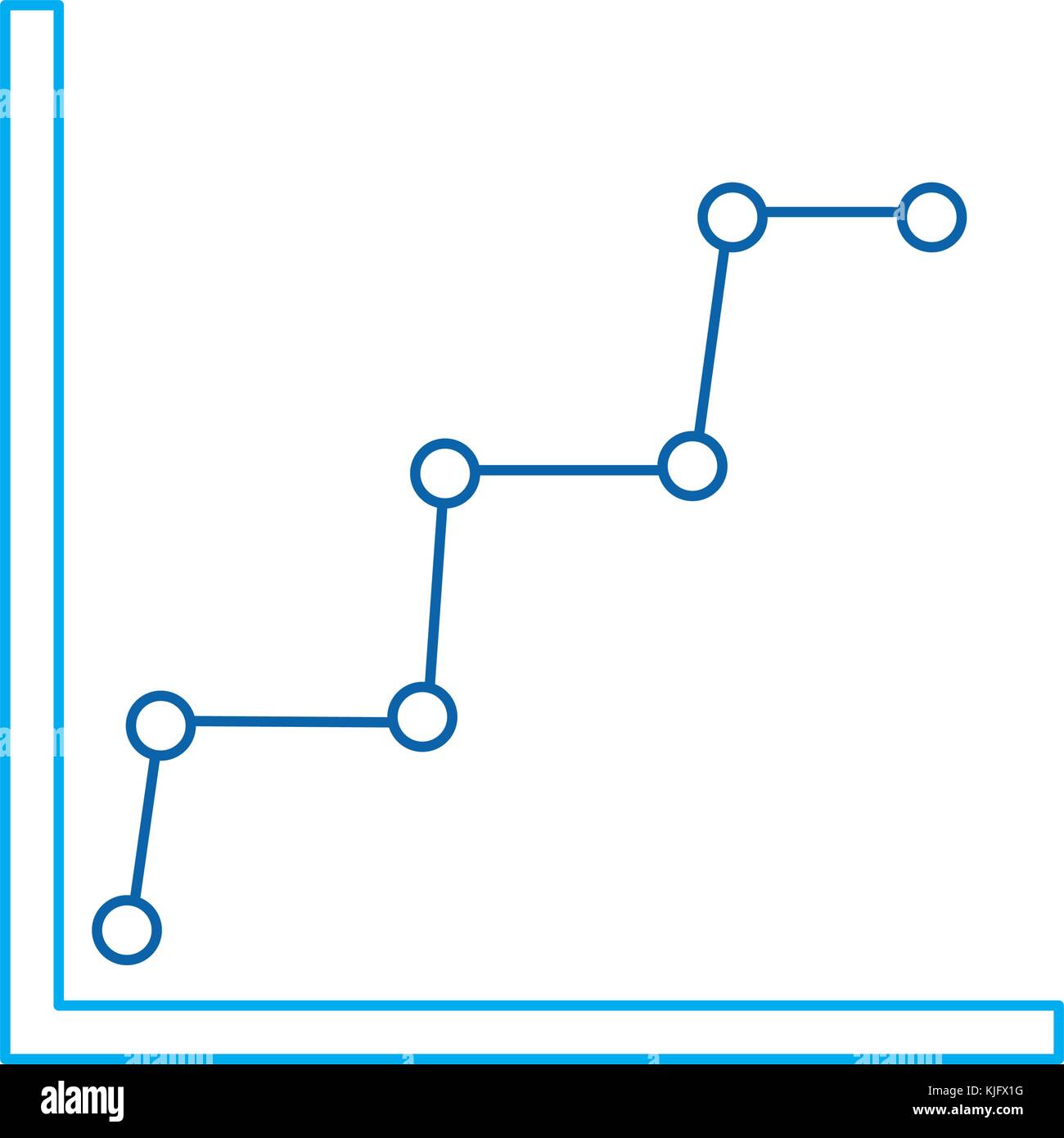 business graph diagram and statistics dotted line symbol Stock Vector ...