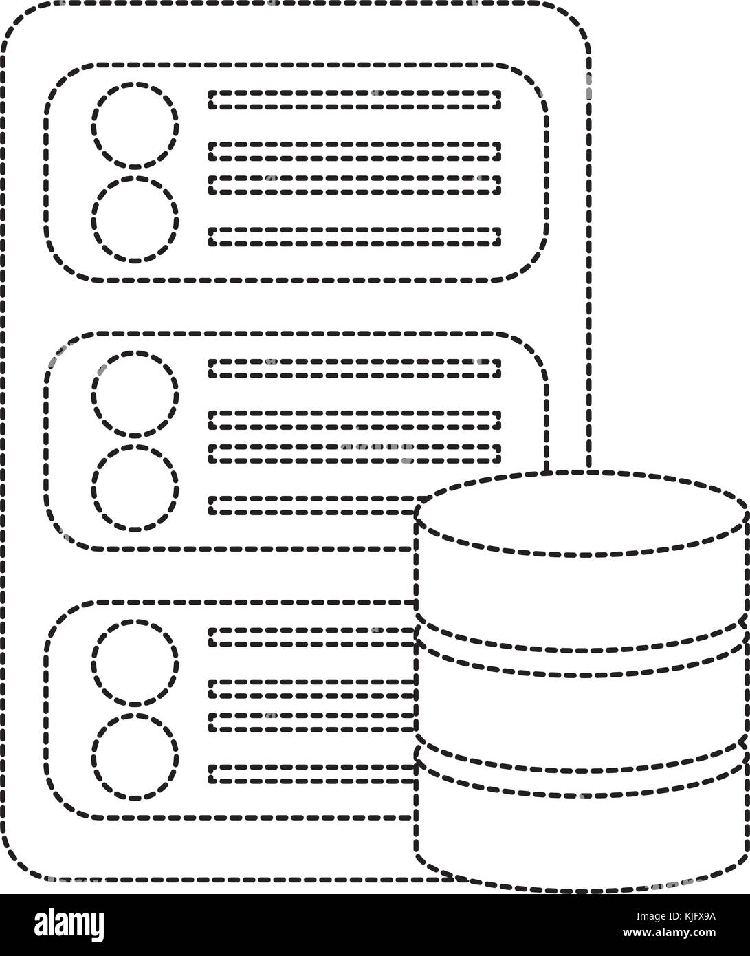 Cloud database image Stock Vector Images - Alamy