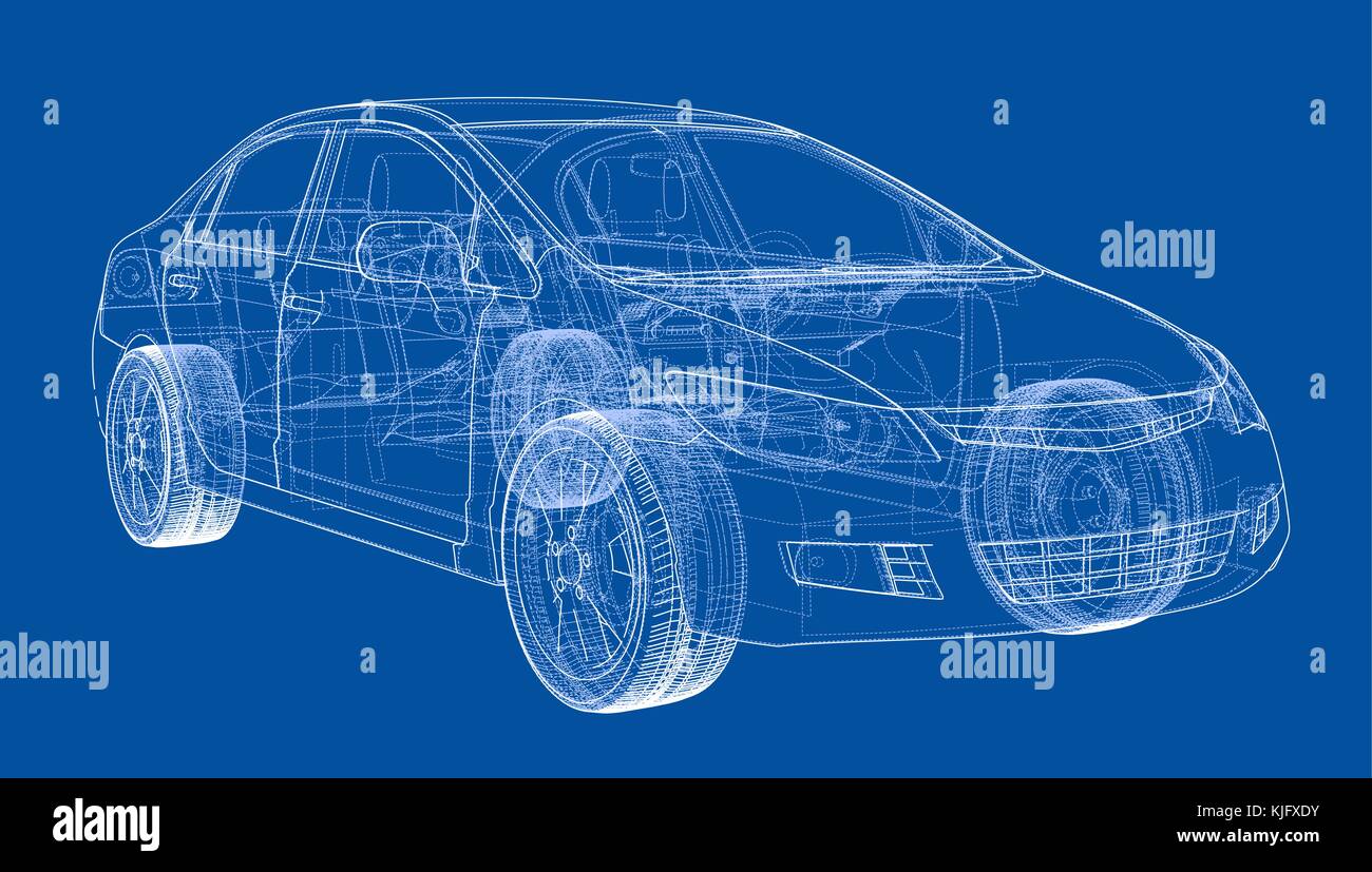 Car sketch. Vector Stock Vector Image & Art - Alamy