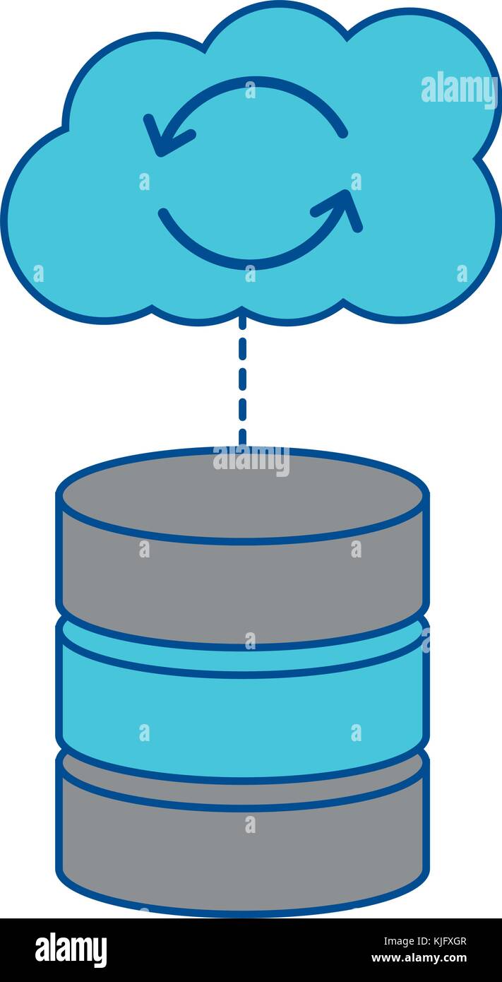 web hosting server with internet cloud storage computing network connection sign Stock Vector ...