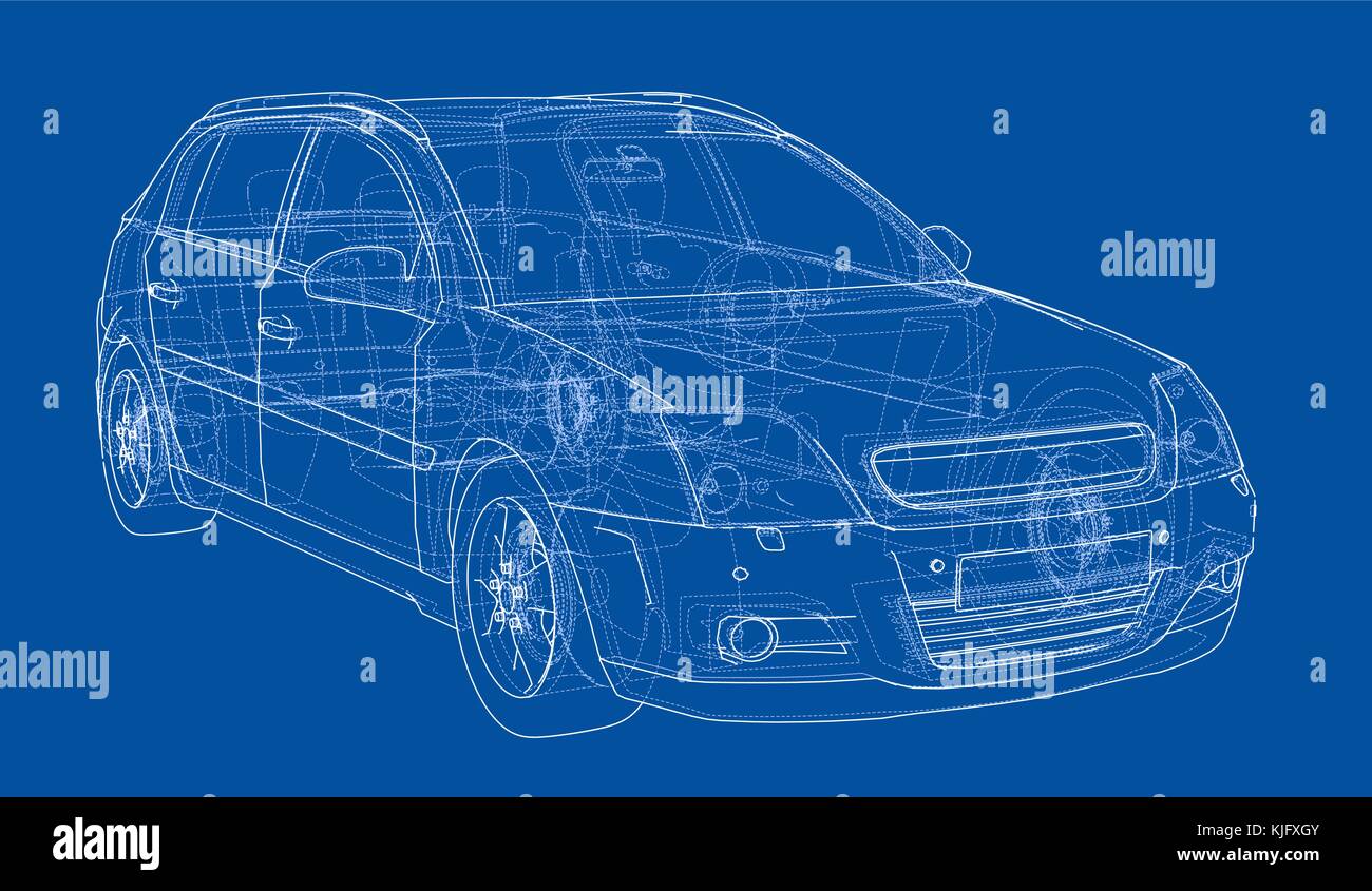 Concept car. Vector Stock Vector Image & Art - Alamy