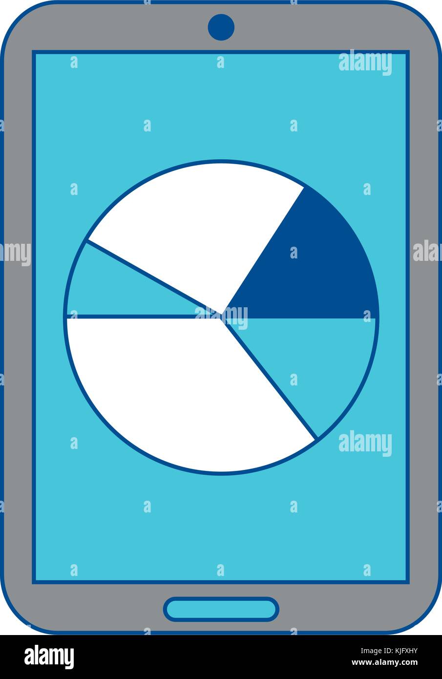 mobile statistic diagram chart device technology Stock Vector Image ...