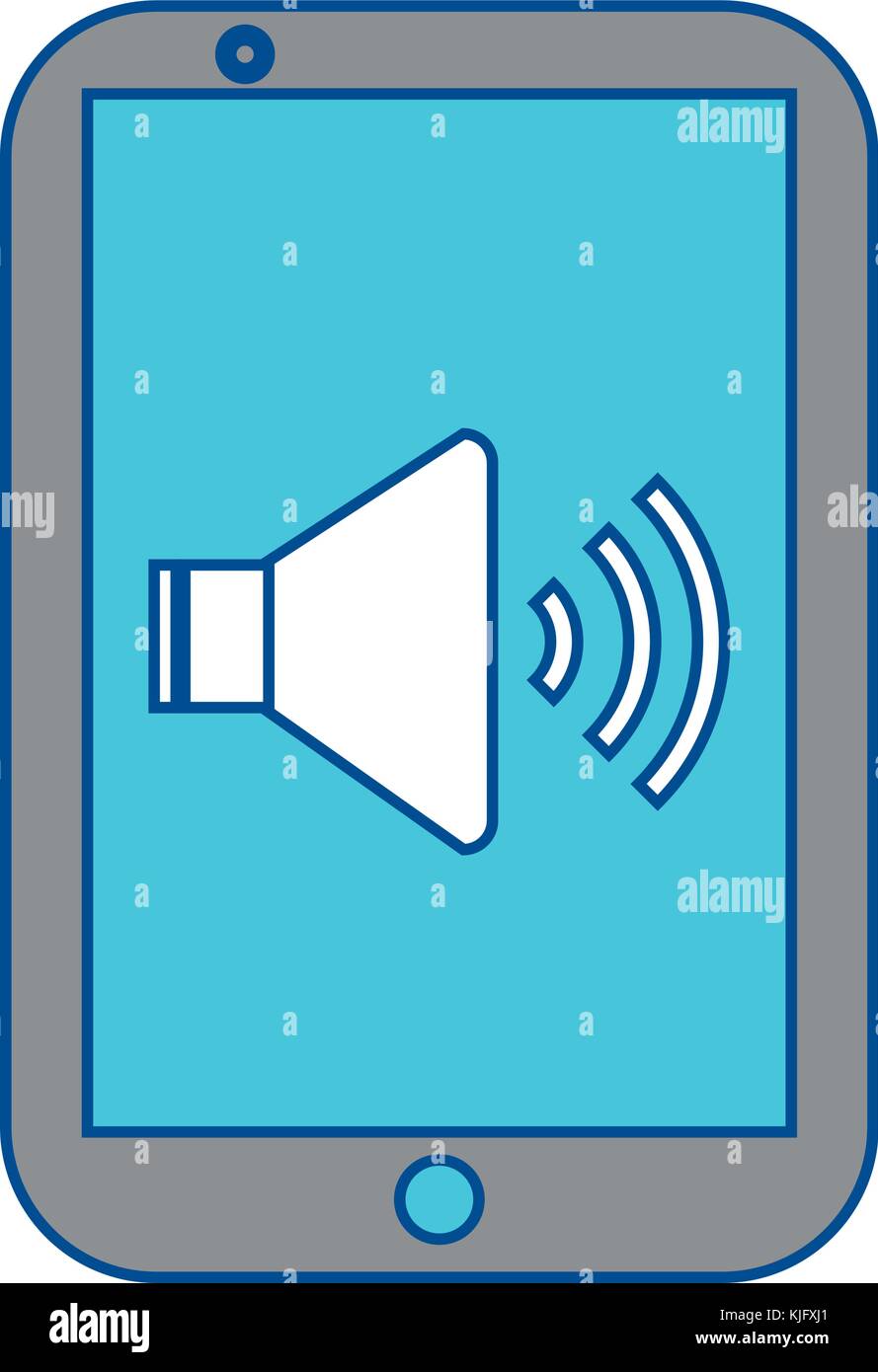 mobile sound audio volume device technology Stock Vector Image & Art ...