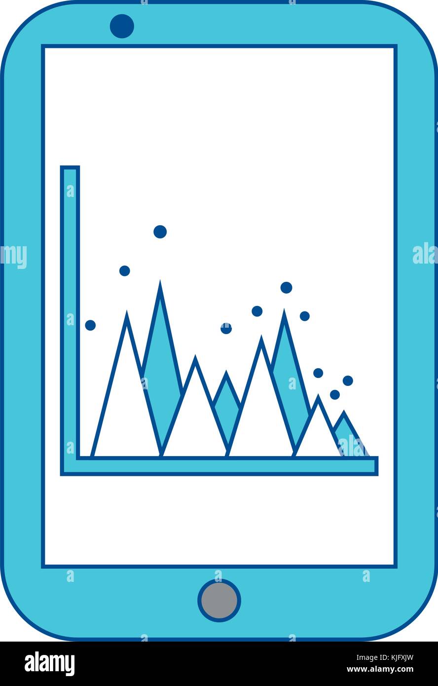 mobile business graph chart device technology Stock Vector Image & Art ...