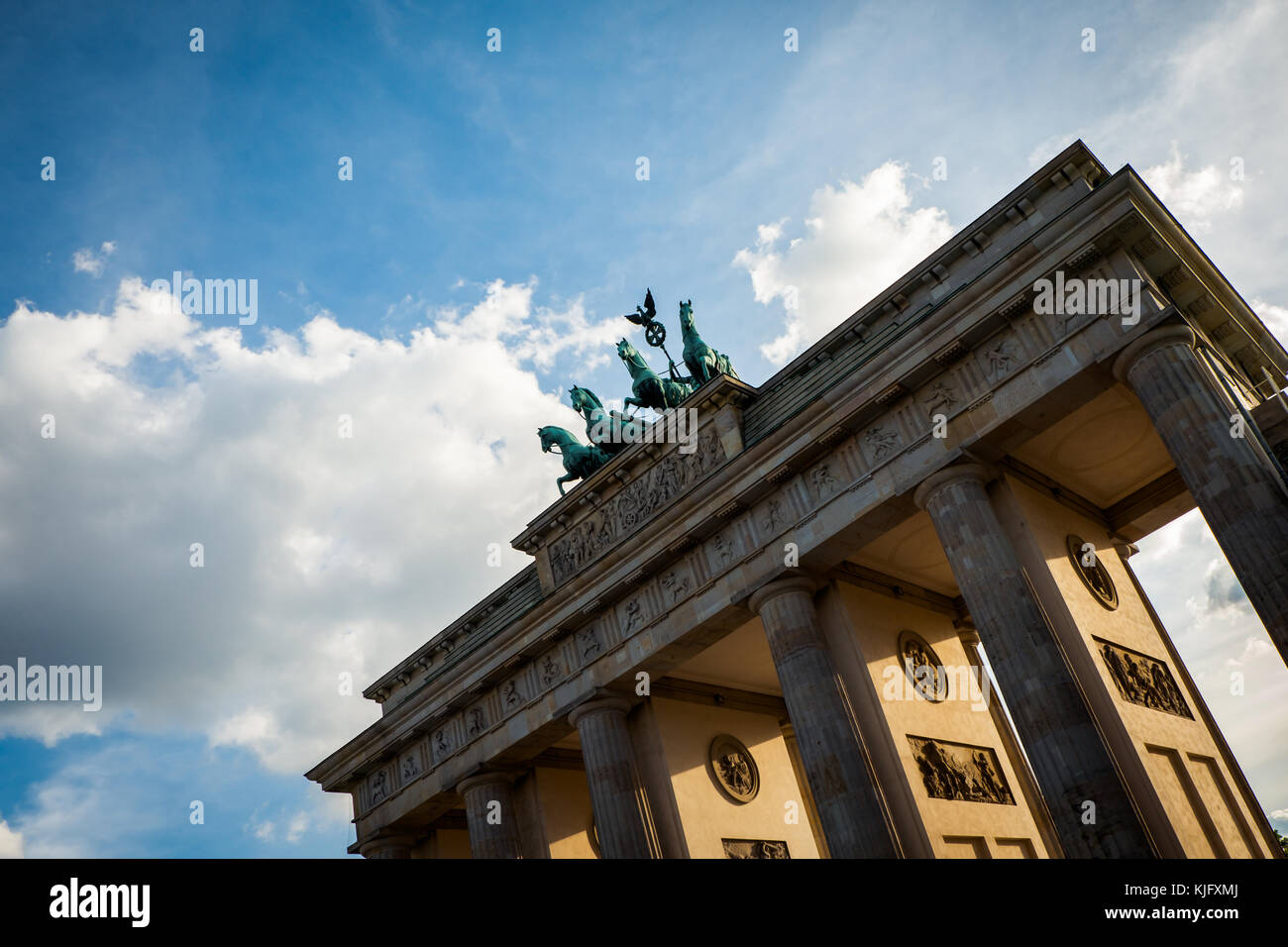 Germany, Berlin - May 15, 2017. The neoclassical monument, city gate ...