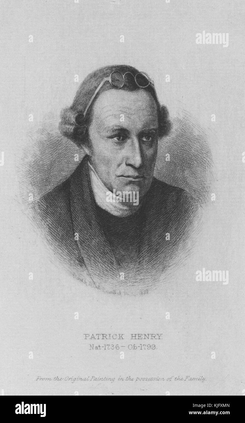 Patrick henry portrait Black and White Stock Photos & Images - Alamy