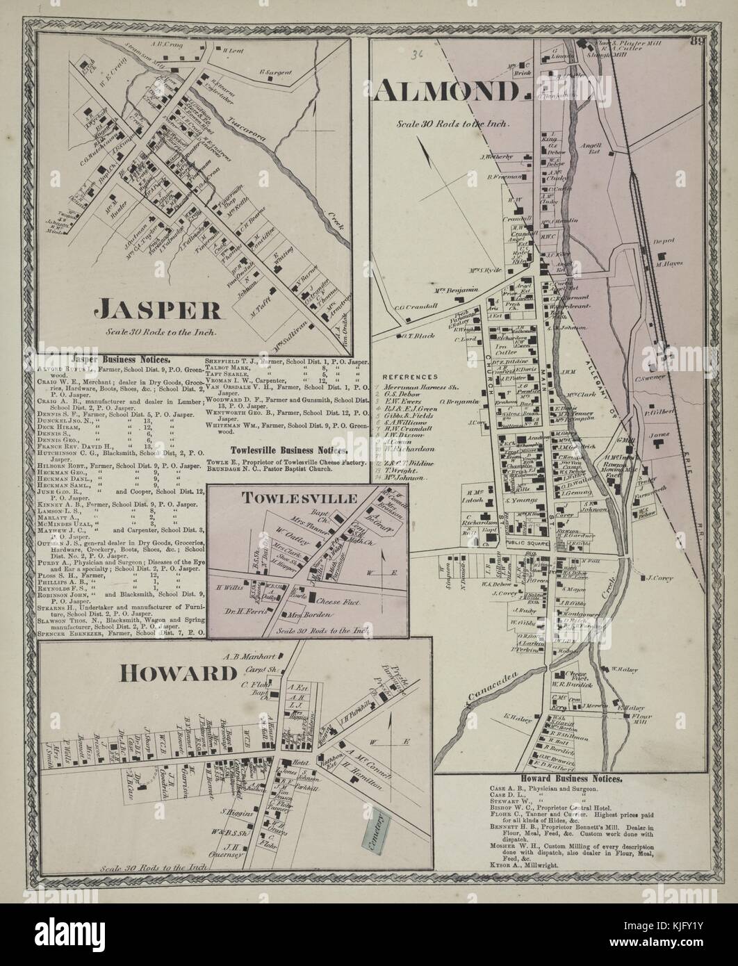 Map of jasper hi-res stock photography and images - Alamy
