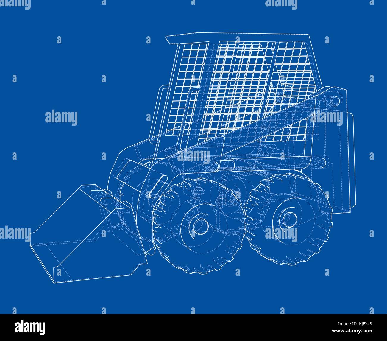 Mini loader. Vector illustration Stock Vector Image & Art - Alamy