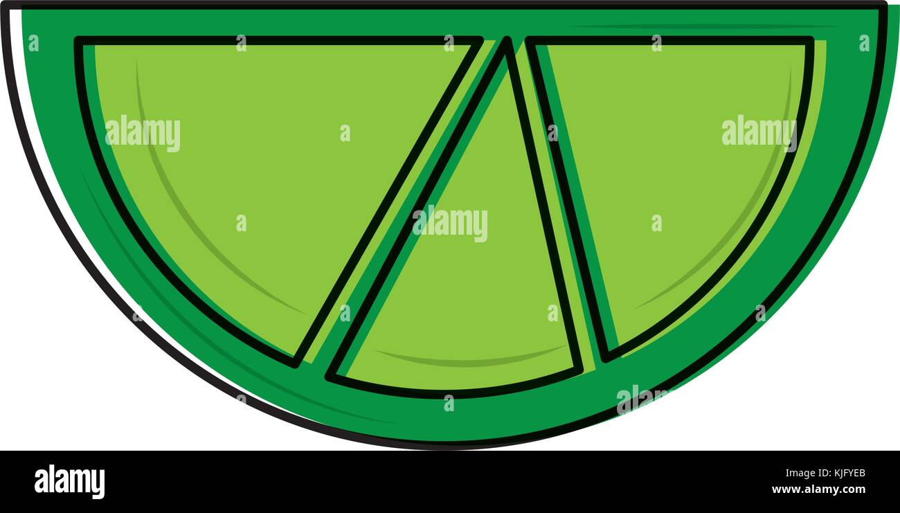 lime or lemon wedge icon image Stock Vector Image & Art - Alamy