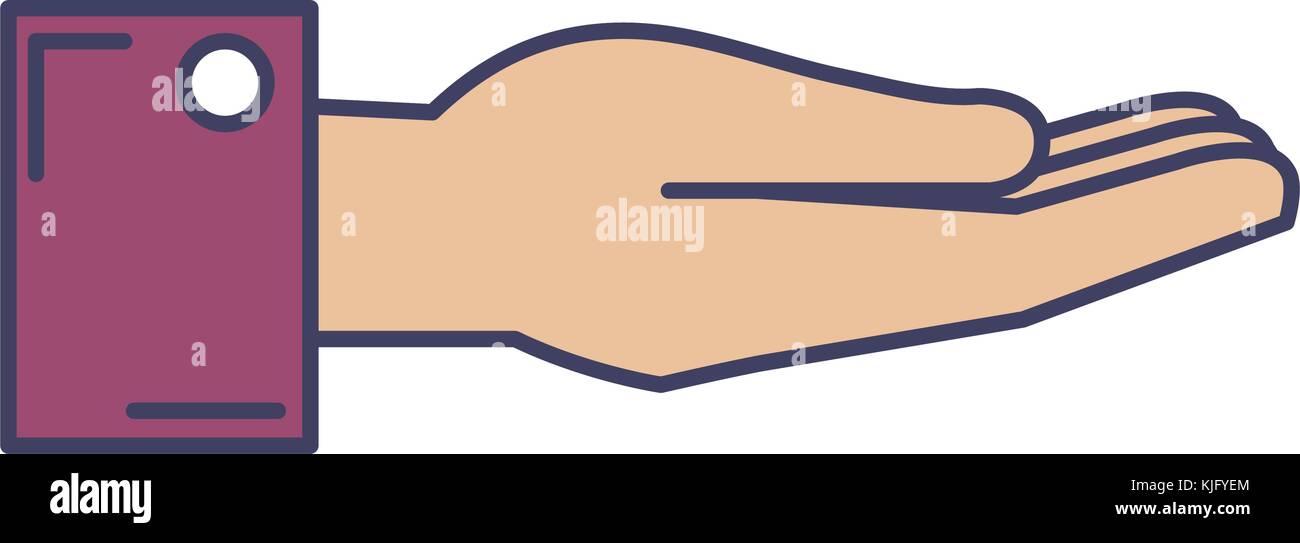 hand human receiving icon vector illustration design Stock Vector Image ...