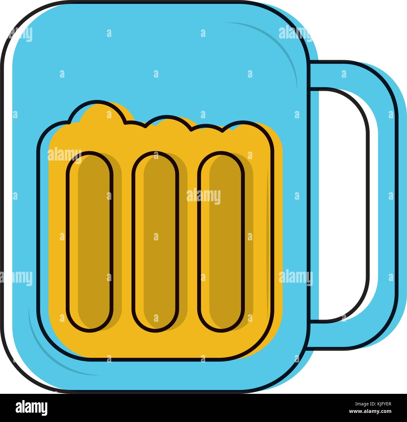 Beer drink in heart Stock Vector Images - Alamy
