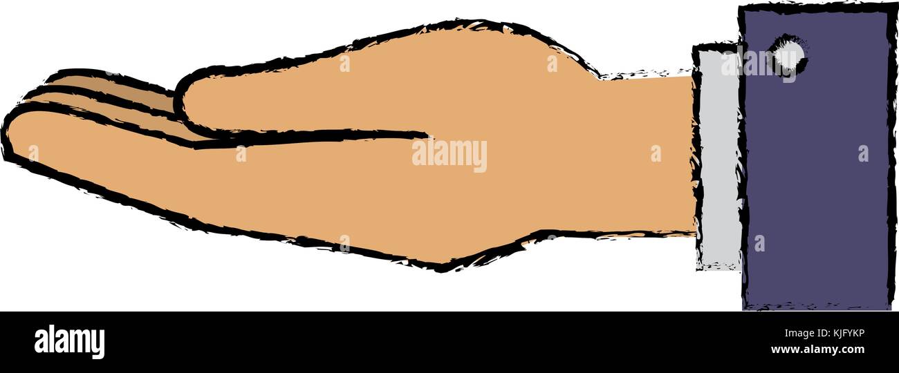 hand human receiving icon vector illustration design Stock Vector Image ...