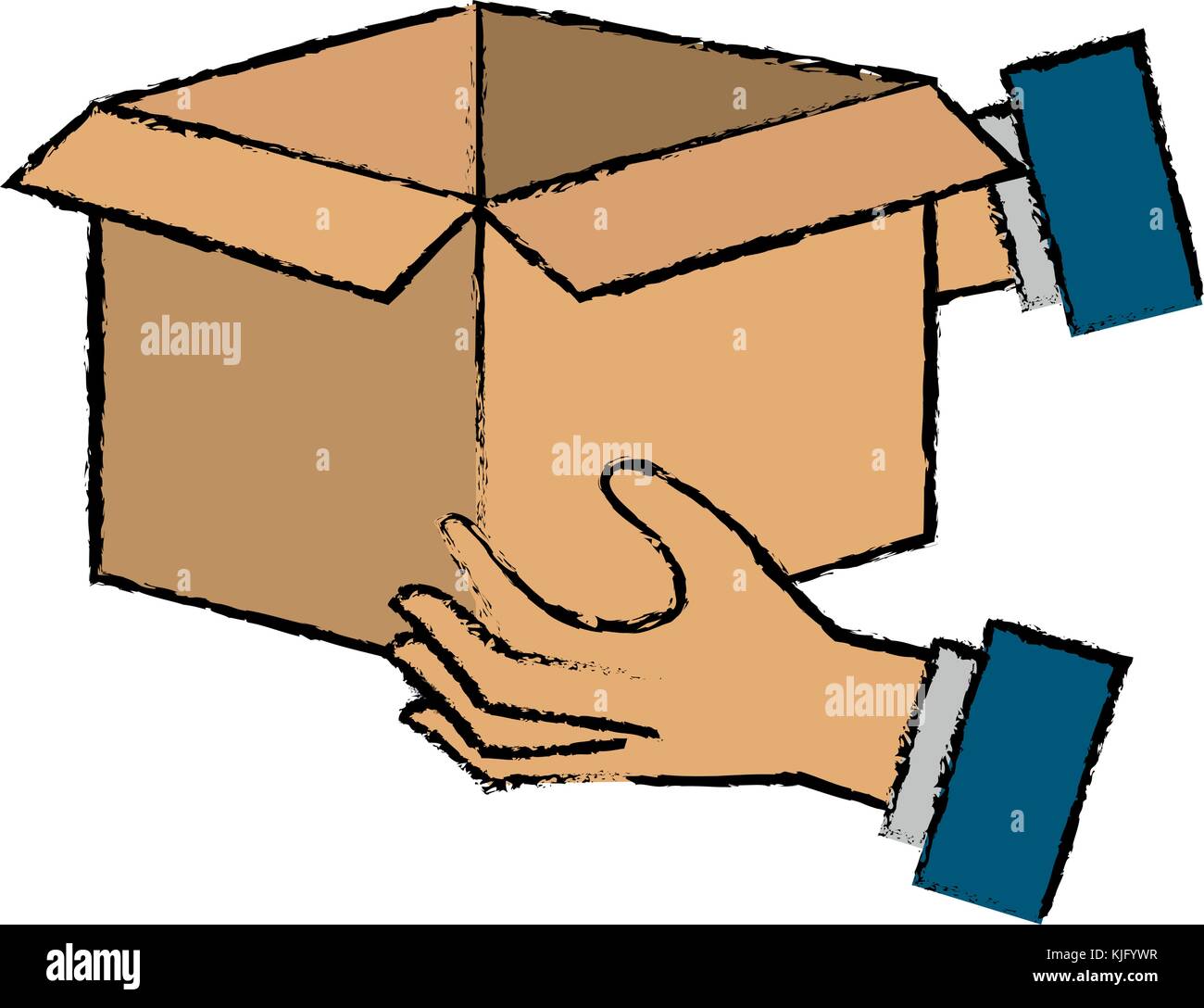 Hands moving paper Stock Vector Images - Alamy