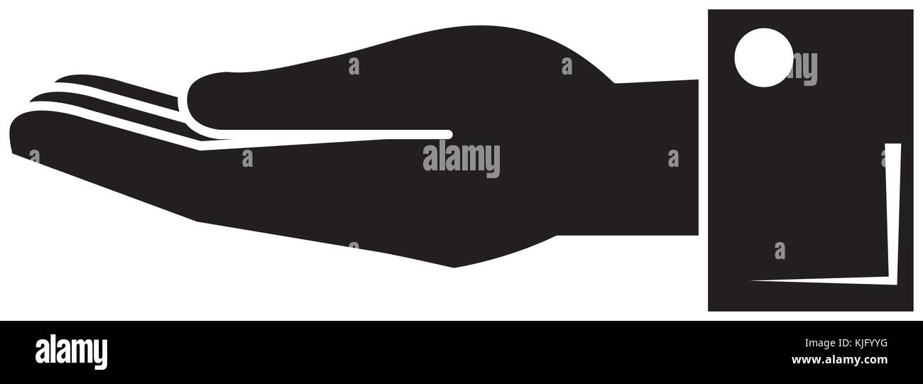 hand human receiving icon vector illustration design Stock Vector Image ...