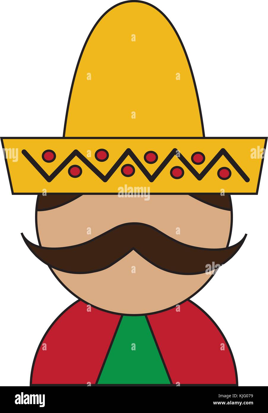 Funny Moustache Cartoon