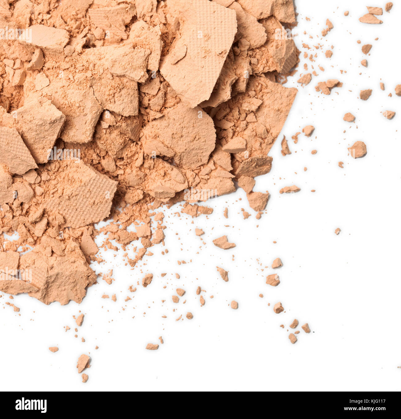 Powder isolated on white background close up Stock Photo - Alamy