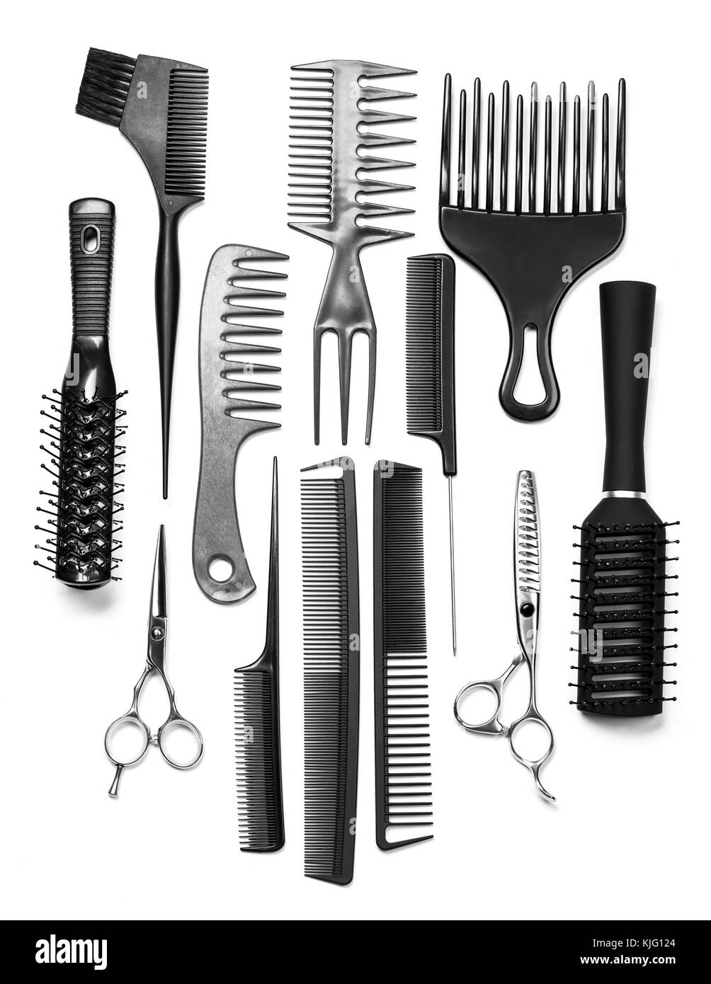 Professional hairdresser tools isolated on white background Stock Photo ...