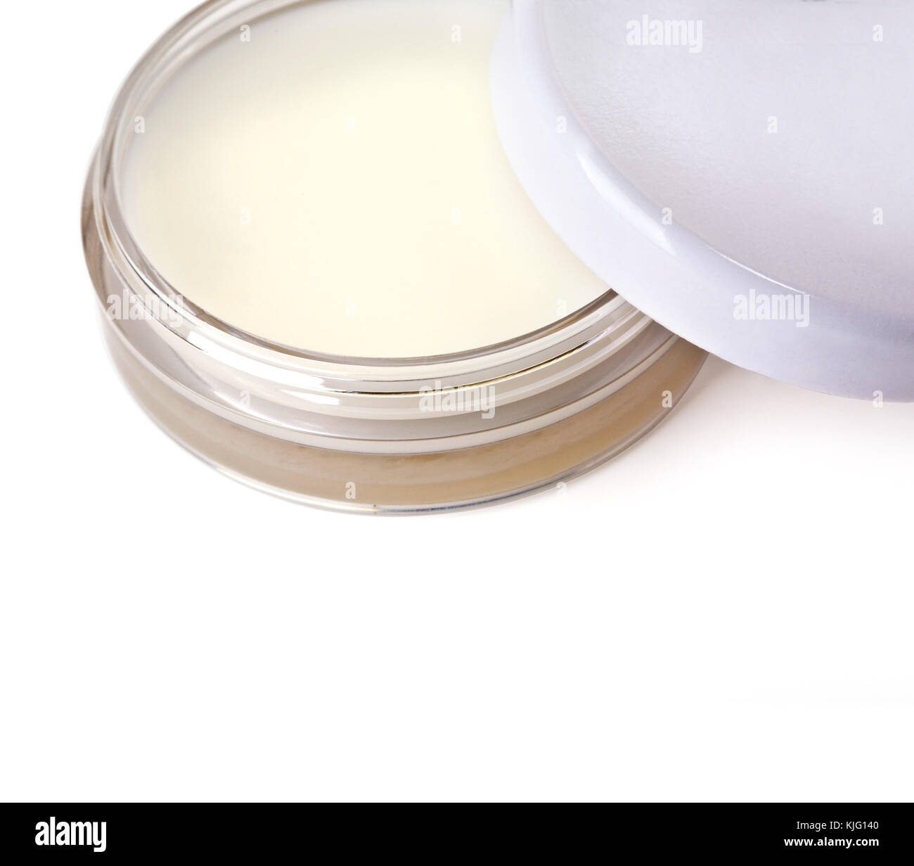 jar of white cream closeup with clipping path Stock Photo - Alamy