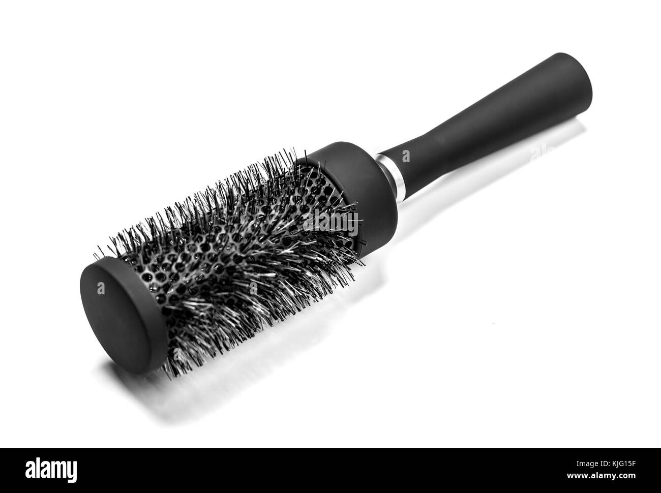 Single hair brush on a white background Stock Photo - Alamy
