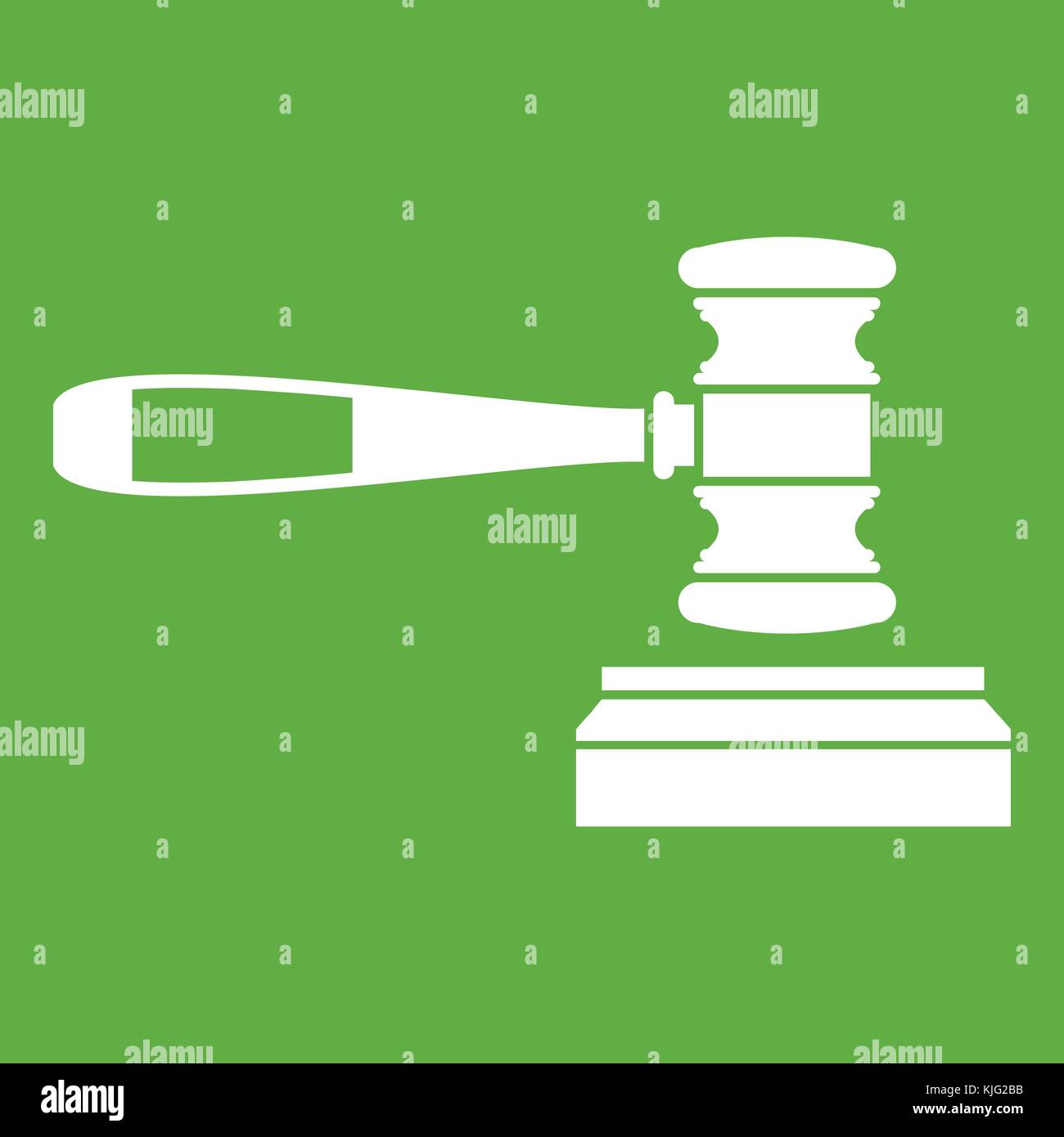 Judge gavel icon green Stock Vector Image & Art - Alamy