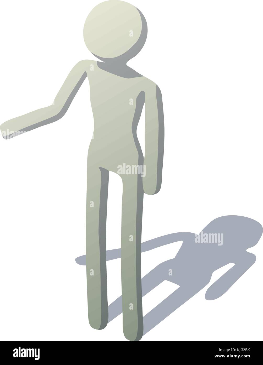 Stick man giving icon, isometric style Stock Vector Image & Art - Alamy
