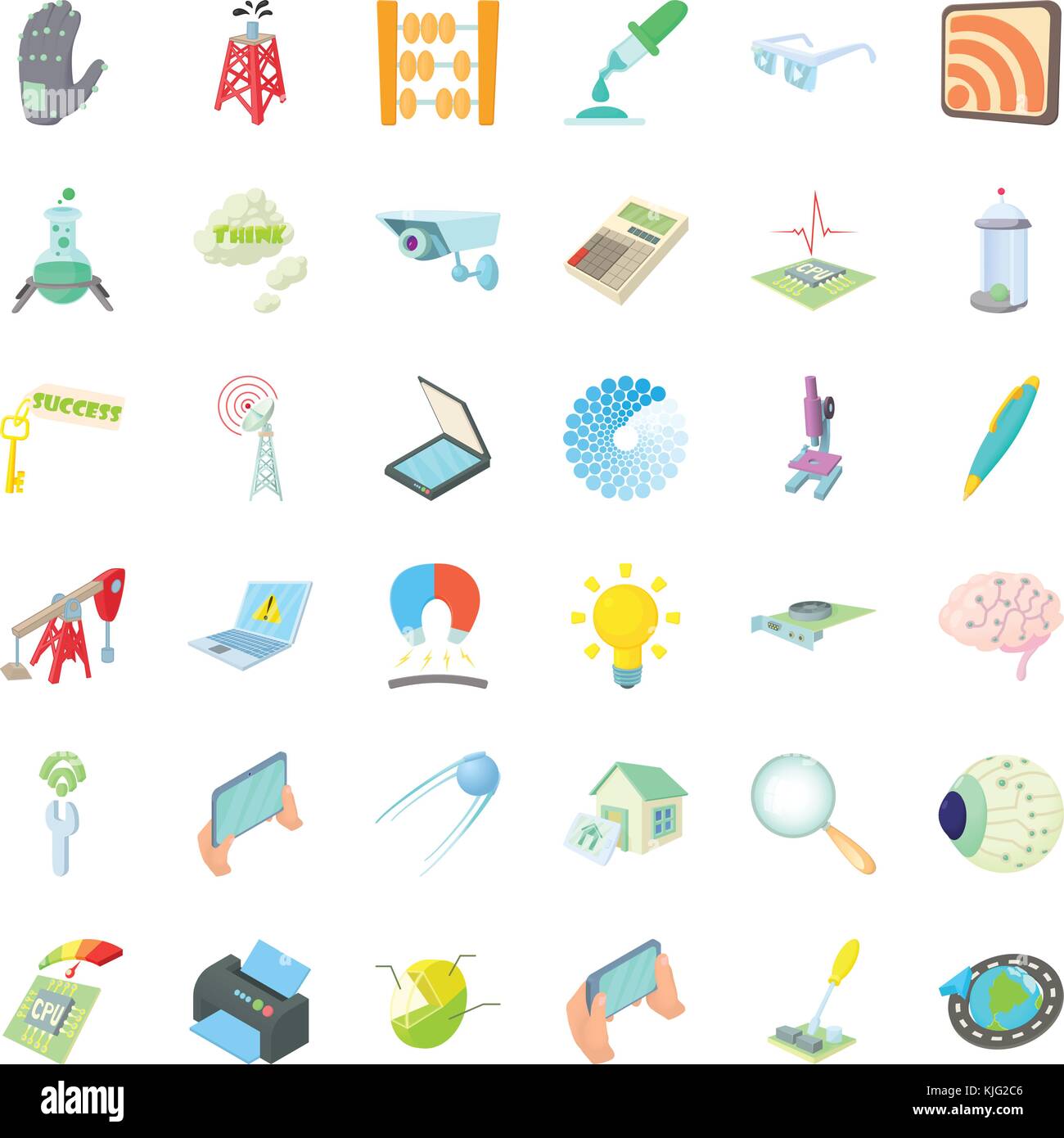 Innovation icons set, cartoon style Stock Vector Image & Art - Alamy