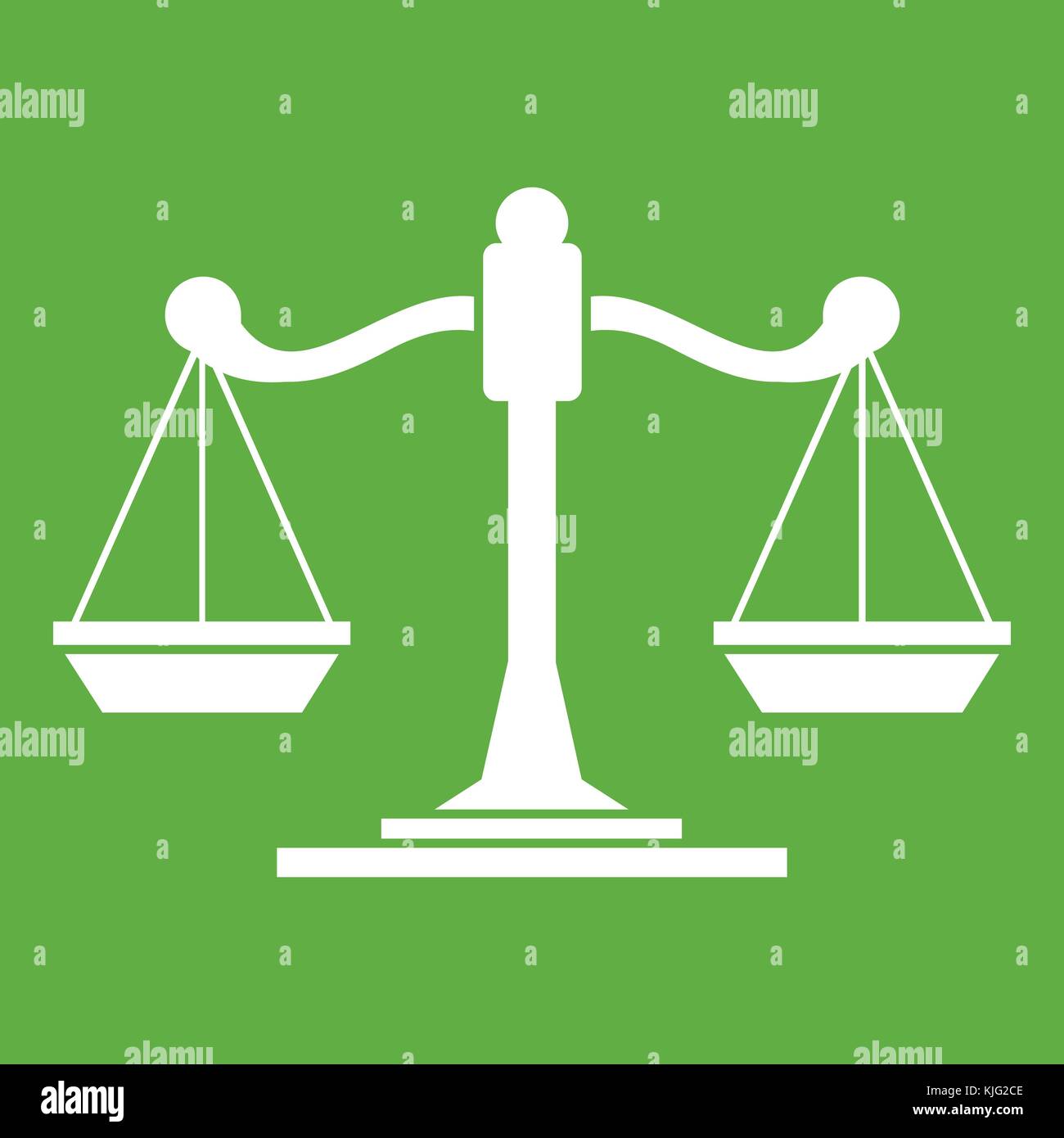 Scales of justice icon green Stock Vector Image & Art - Alamy