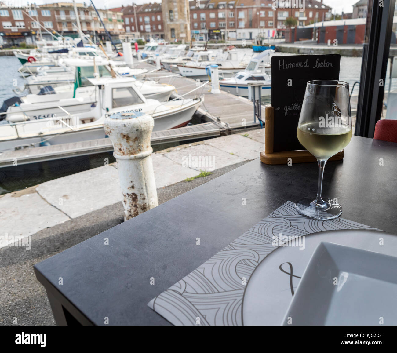 La Halle fish restaurant, Dunkirk, France Stock Photo - Alamy