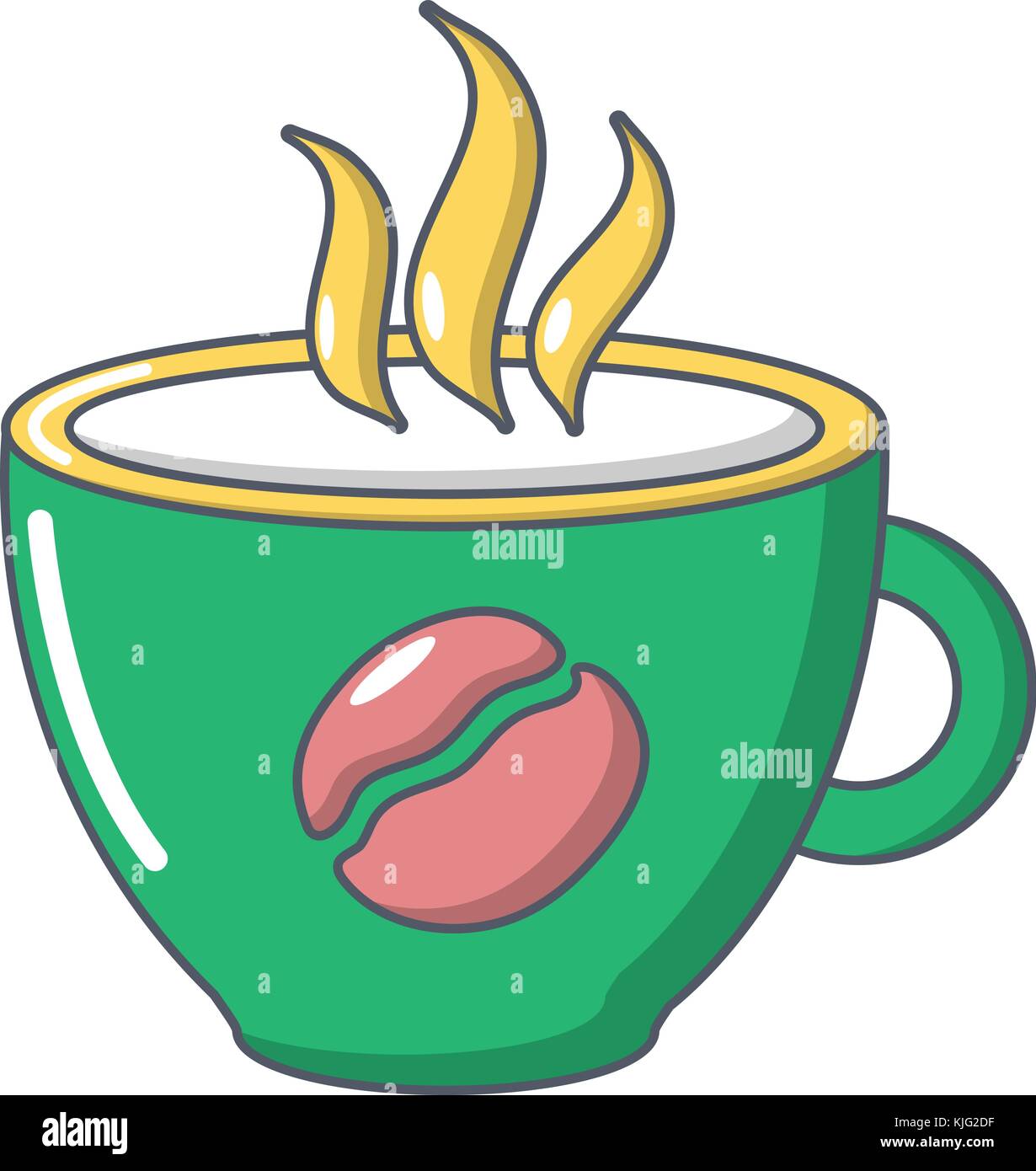 Cup coffee icon, cartoon style Stock Vector Image & Art - Alamy
