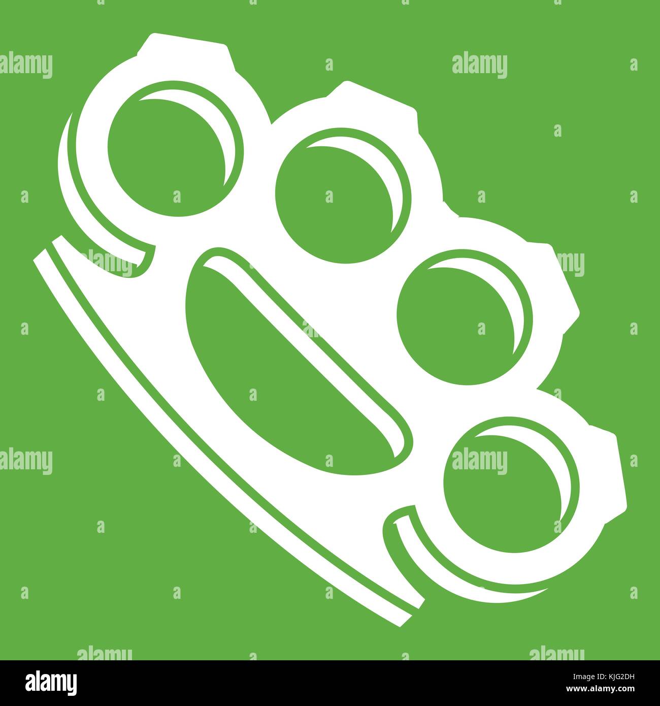 Brass knuckles icon green Stock Vector Image & Art - Alamy