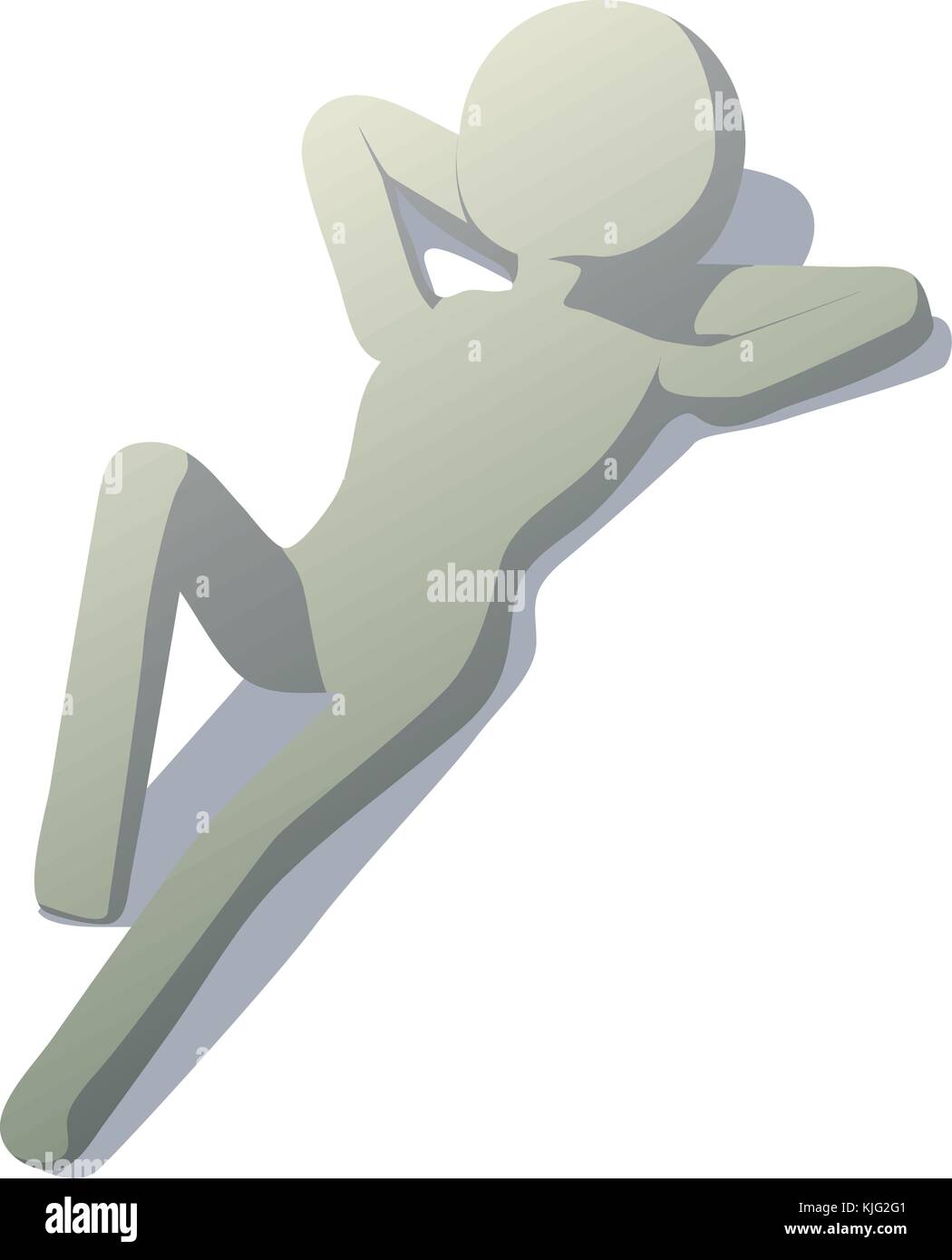 Stick man lying icon, isometric style Stock Vector Image & Art - Alamy