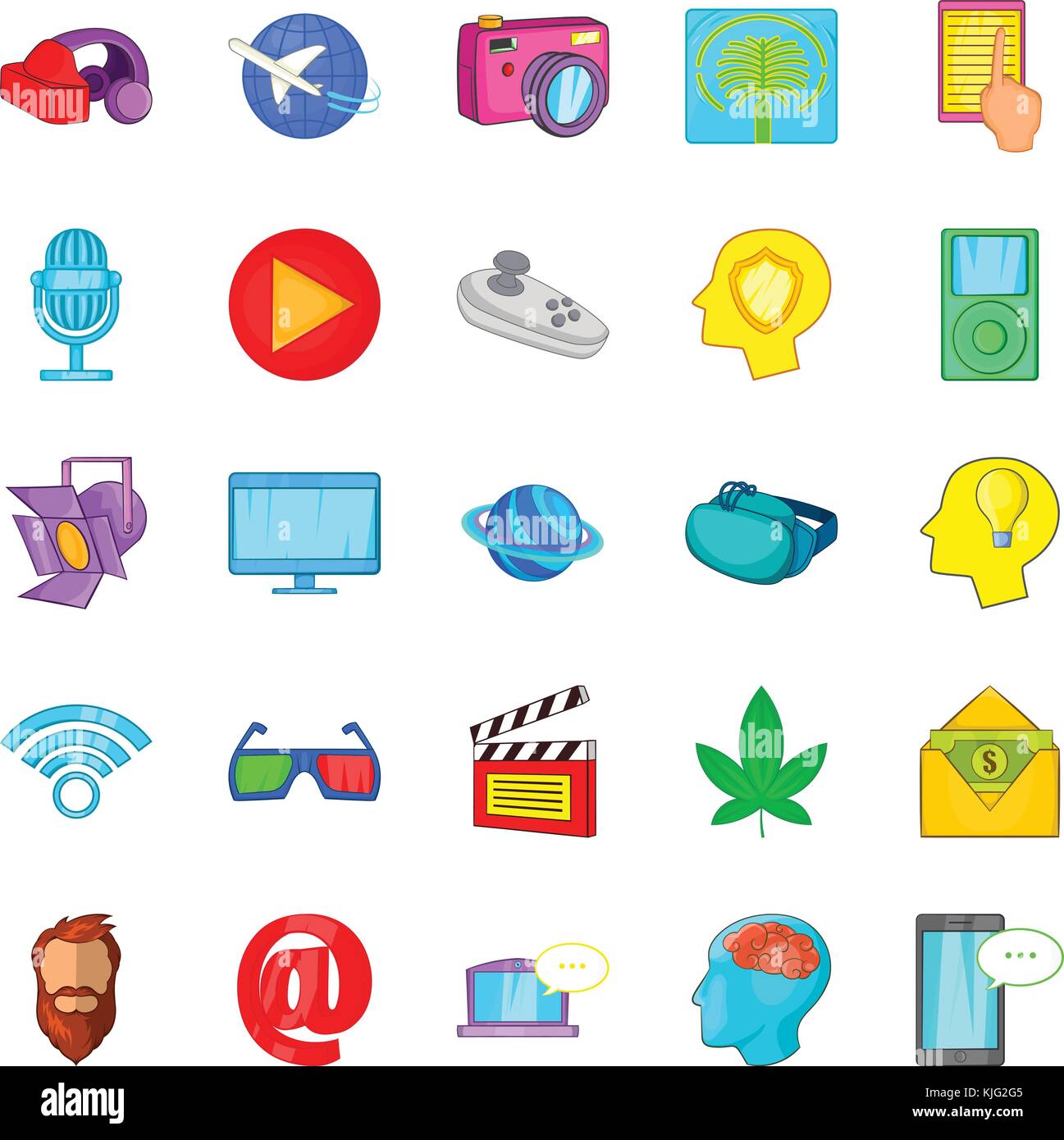 Patent icons set, cartoon style Stock Vector Image & Art - Alamy