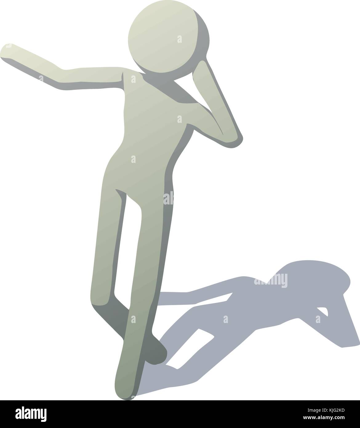 Stick man dancing Stock Vector Images - Alamy