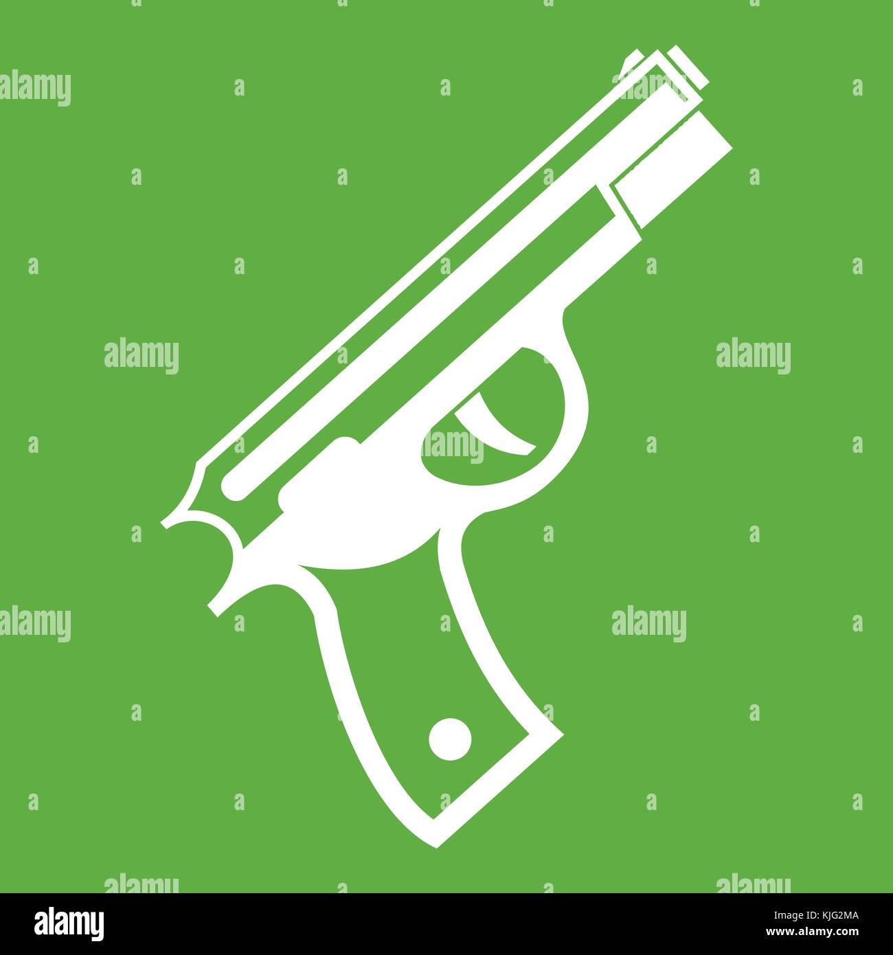 Gun icon green Stock Vector Image & Art - Alamy