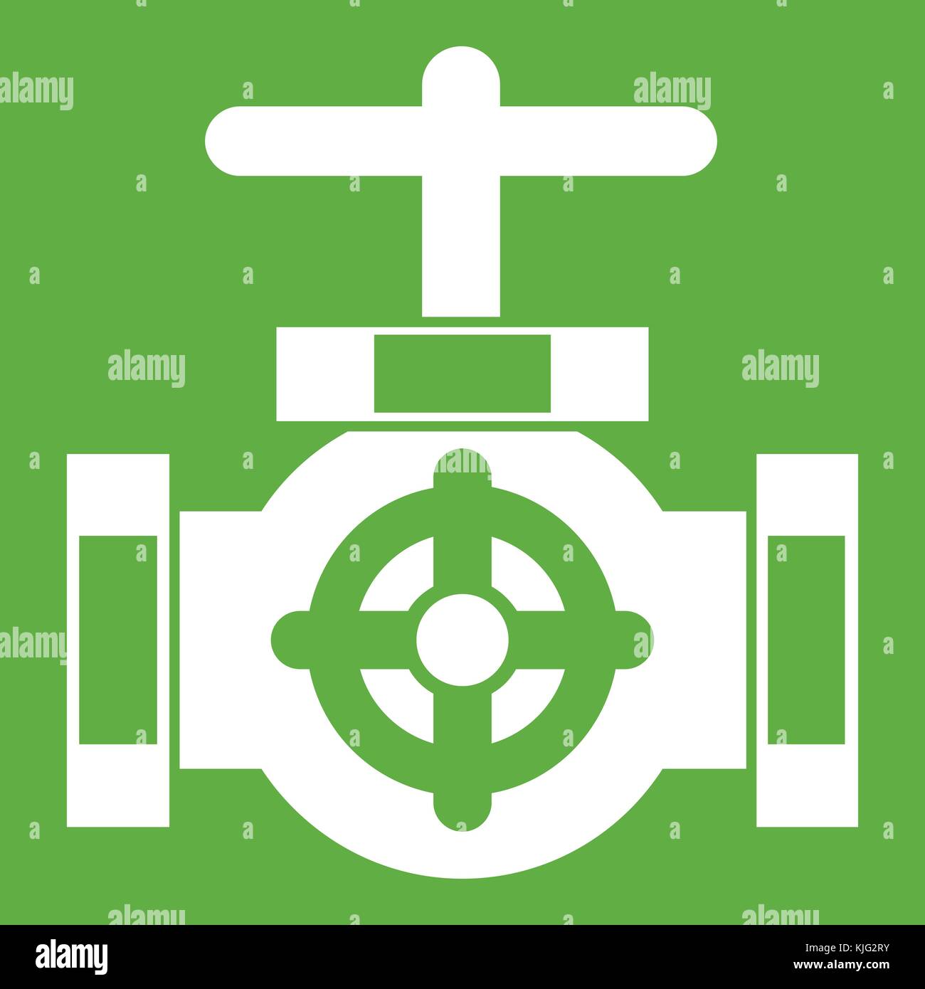 Pipe with a valves icon green Stock Vector Image & Art - Alamy