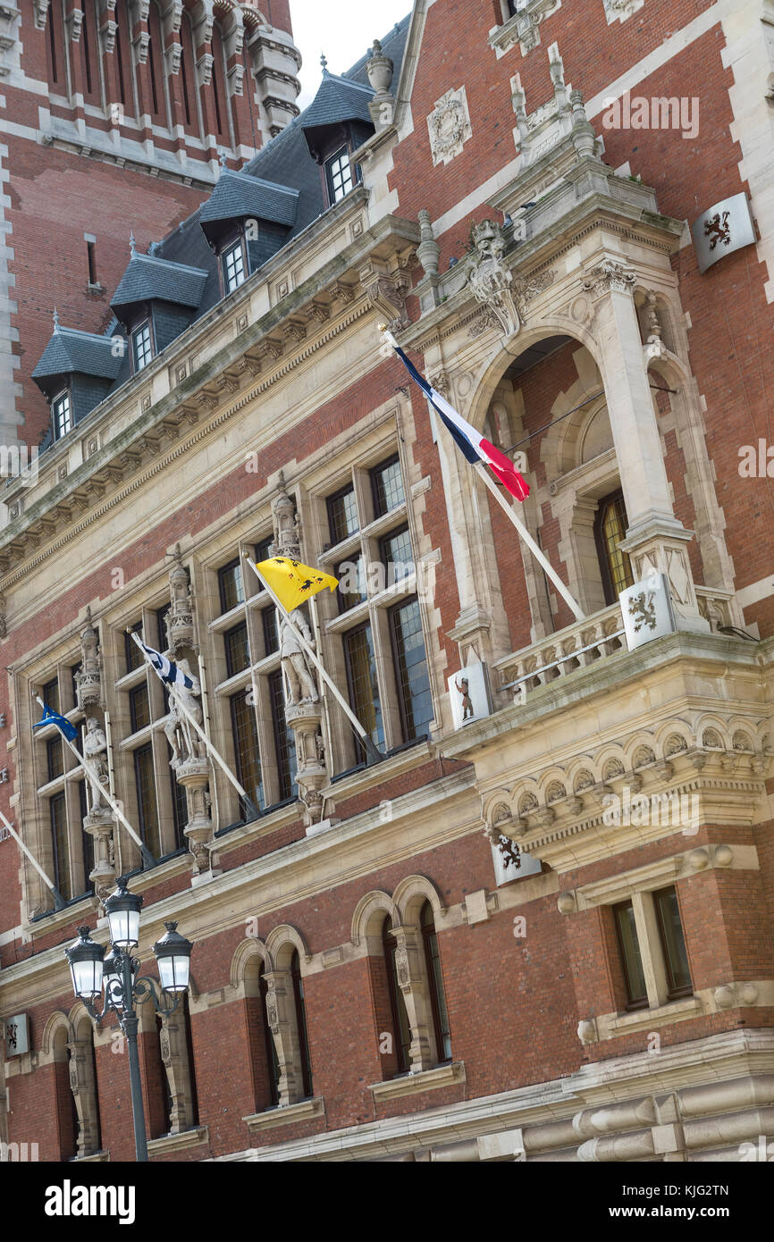 Dunkirk Town Hall, Place Charles Valentin, 59140 Dunkirk, France Stock ...