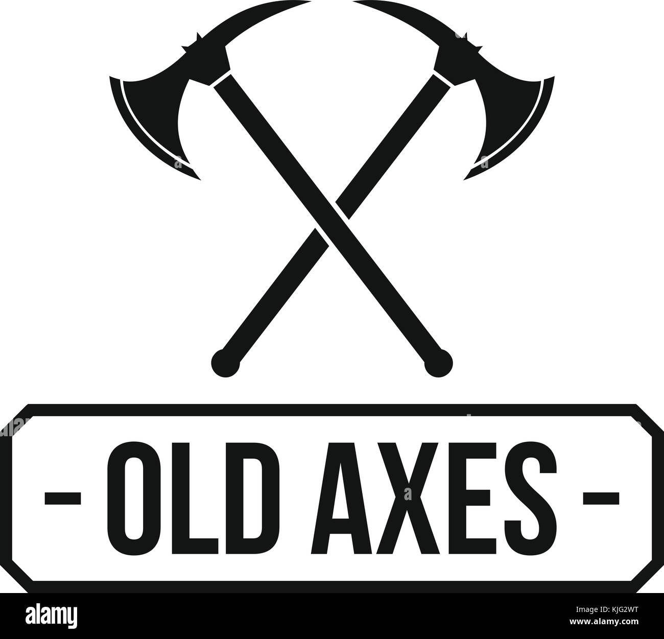 Old axe logo, simple black style Stock Vector Image & Art - Alamy