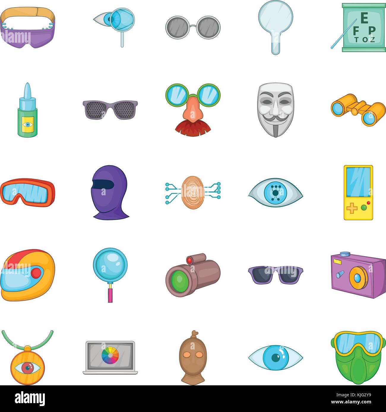 Semblance icons set, cartoon style Stock Vector Image & Art - Alamy