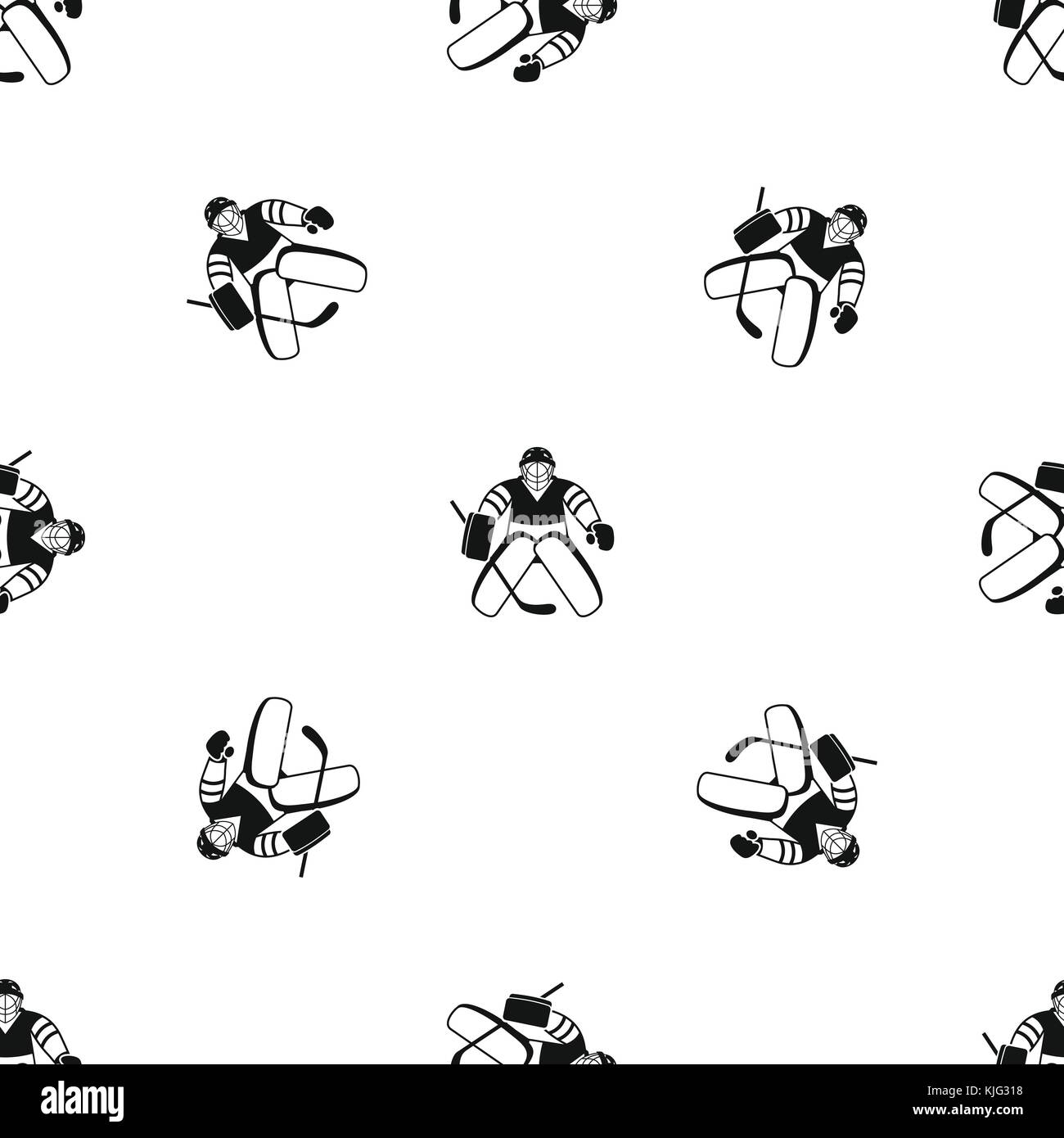 Hockey goalkeeper pattern seamless black Stock Vector Image & Art - Alamy