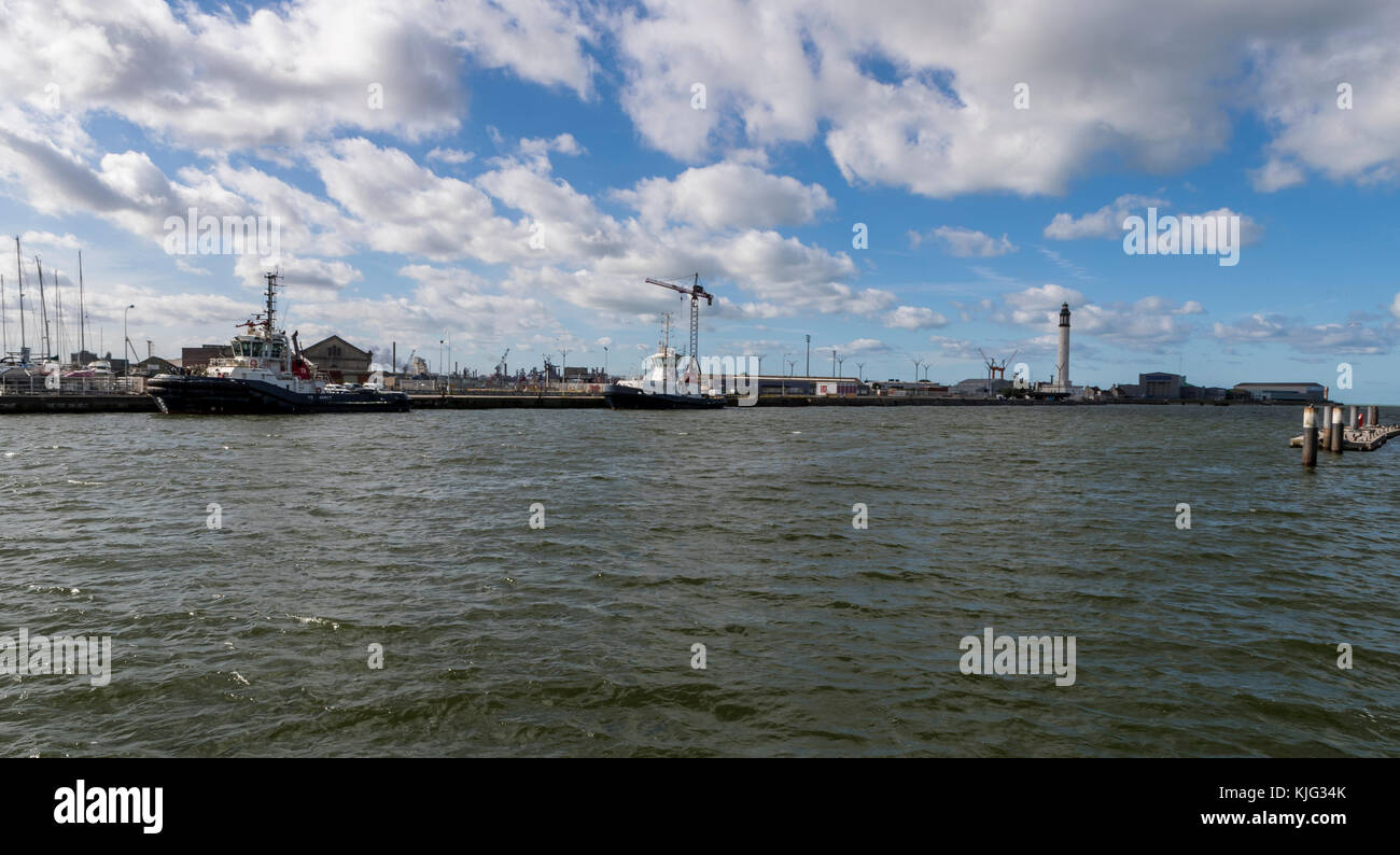 Industrial zone of the Grand Port Maritime of Dunkirk, France Stock ...