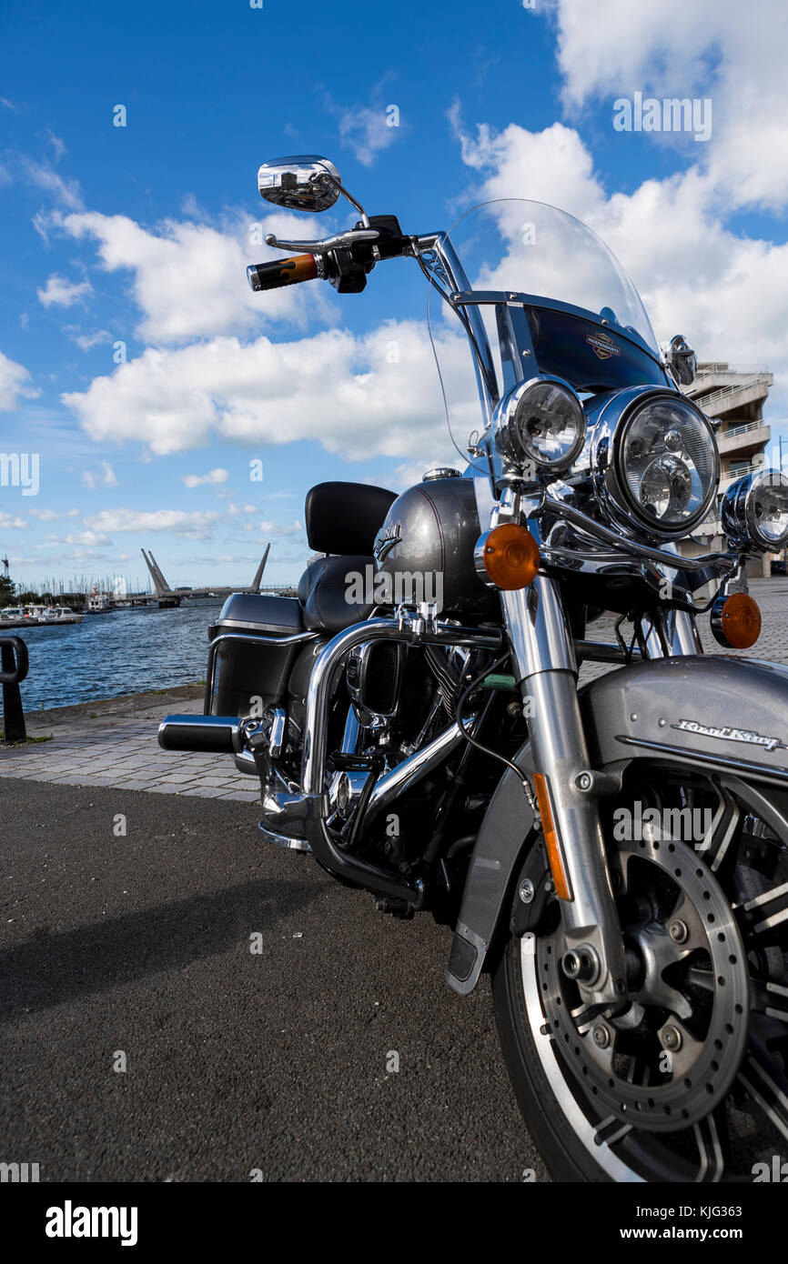 Harley Davidson motorcycle, Dunkirk, France Stock Photo - Alamy