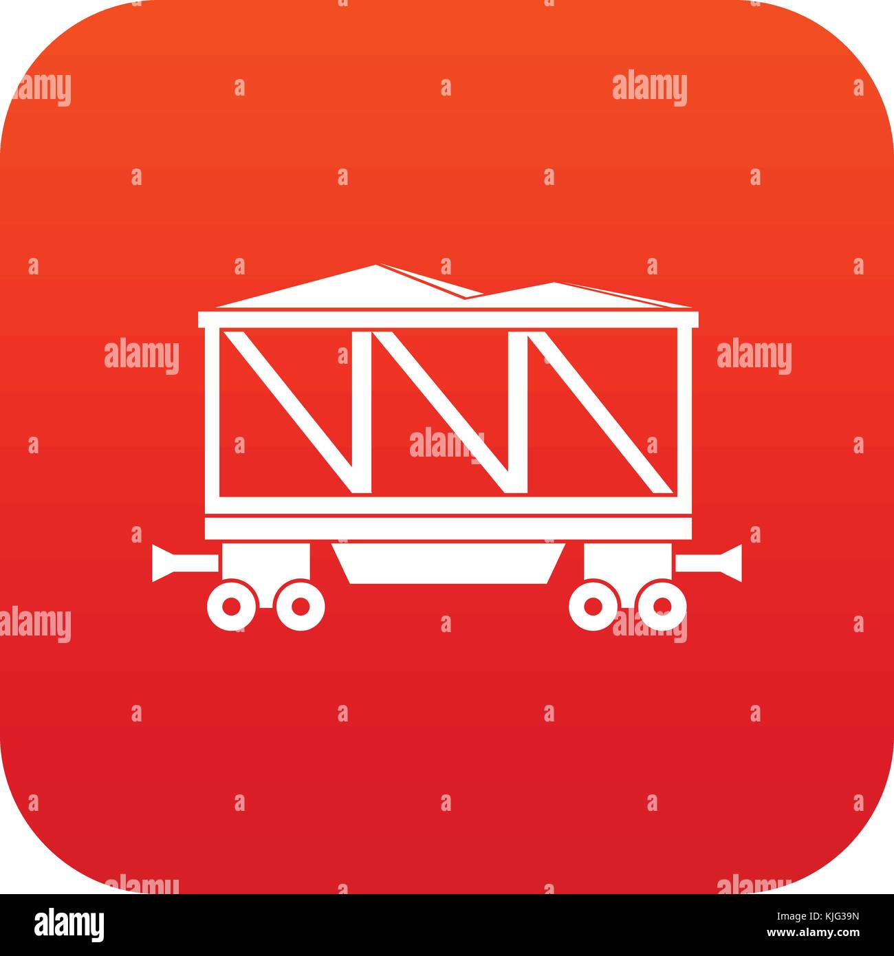 Railway wagon icon digital red Stock Vector Image & Art - Alamy